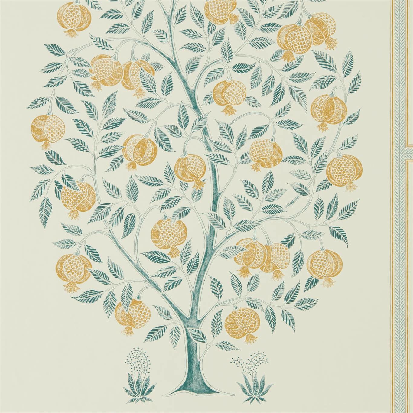 Anaar Tree English Grey/Woad 216792 - Anaar Tree - Caspian - Sanderson ...